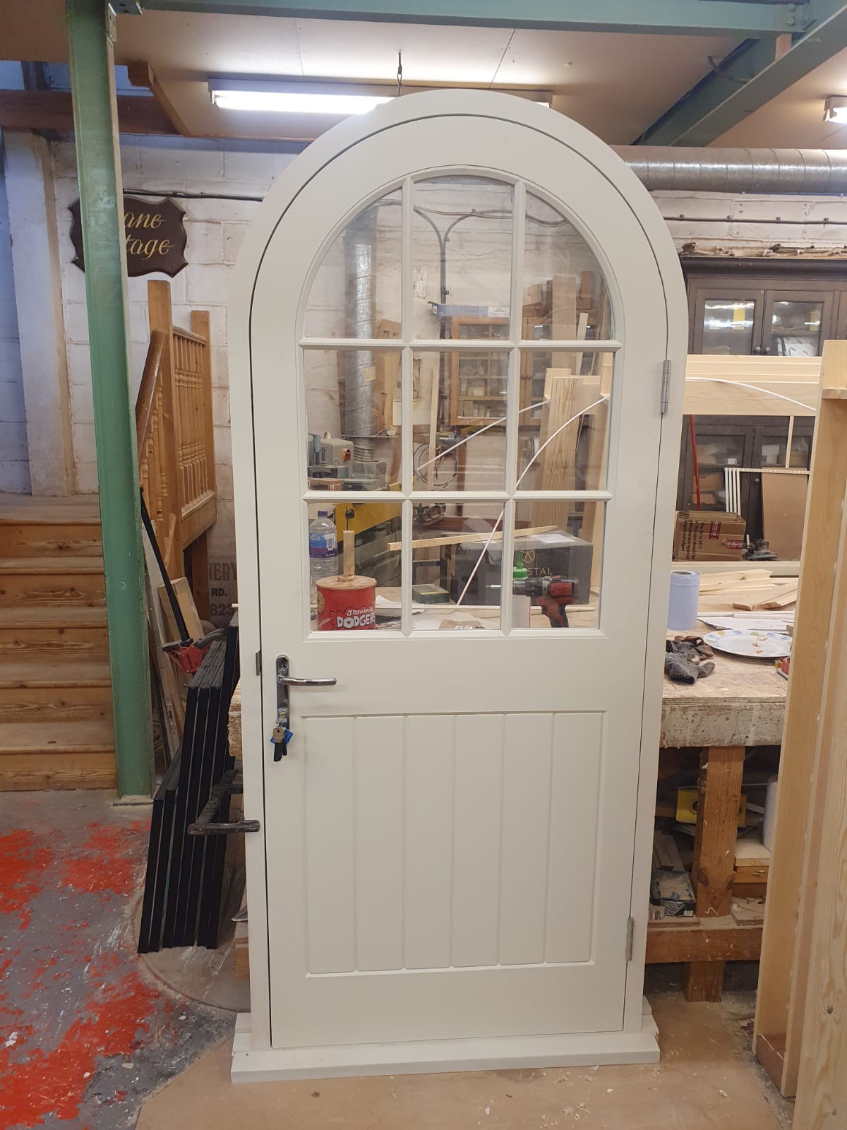 Accoya curved door and frame - Hampstead - Highgate Joinery